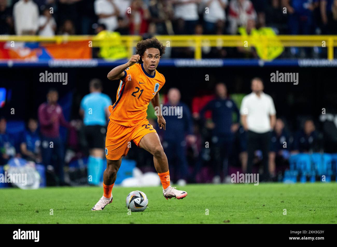 Joshua Zirkzee (Niederlande, #21) am Ball, GER, Netherlands (NED) vs ...
