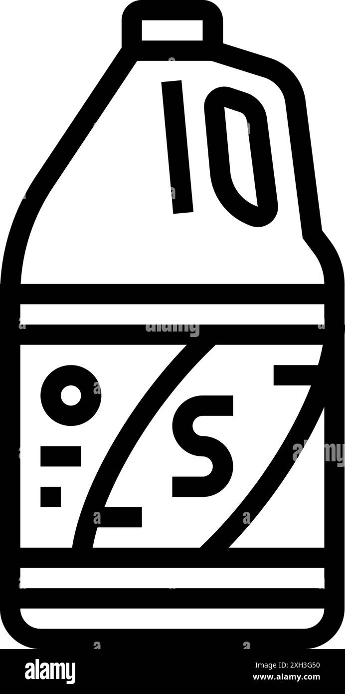 solvent dry cleaning line icon vector illustration Stock Vector Image ...