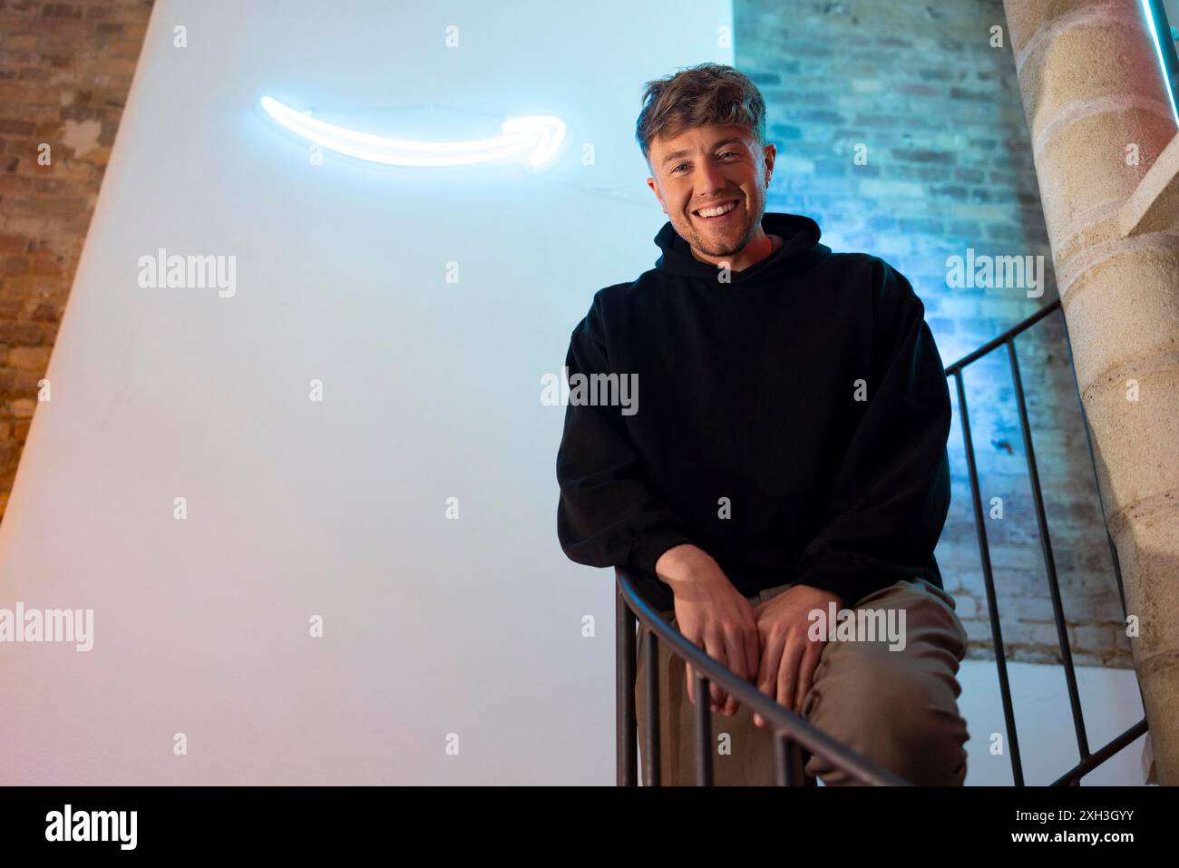 EDITORIAL USE ONLY Roman Kemp at the Amazon Prime Hype House in London ...