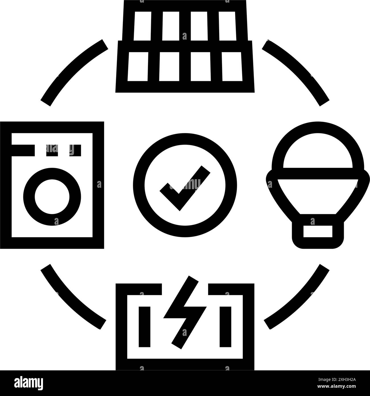 efficiency recommendations line icon vector illustration Stock Vector ...