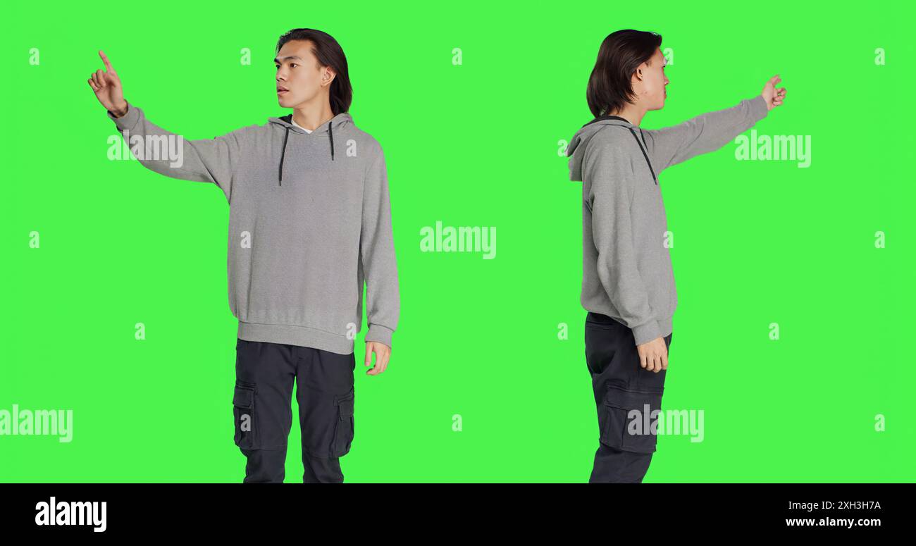 Person pointing at another hi-res stock photography and images - Alamy