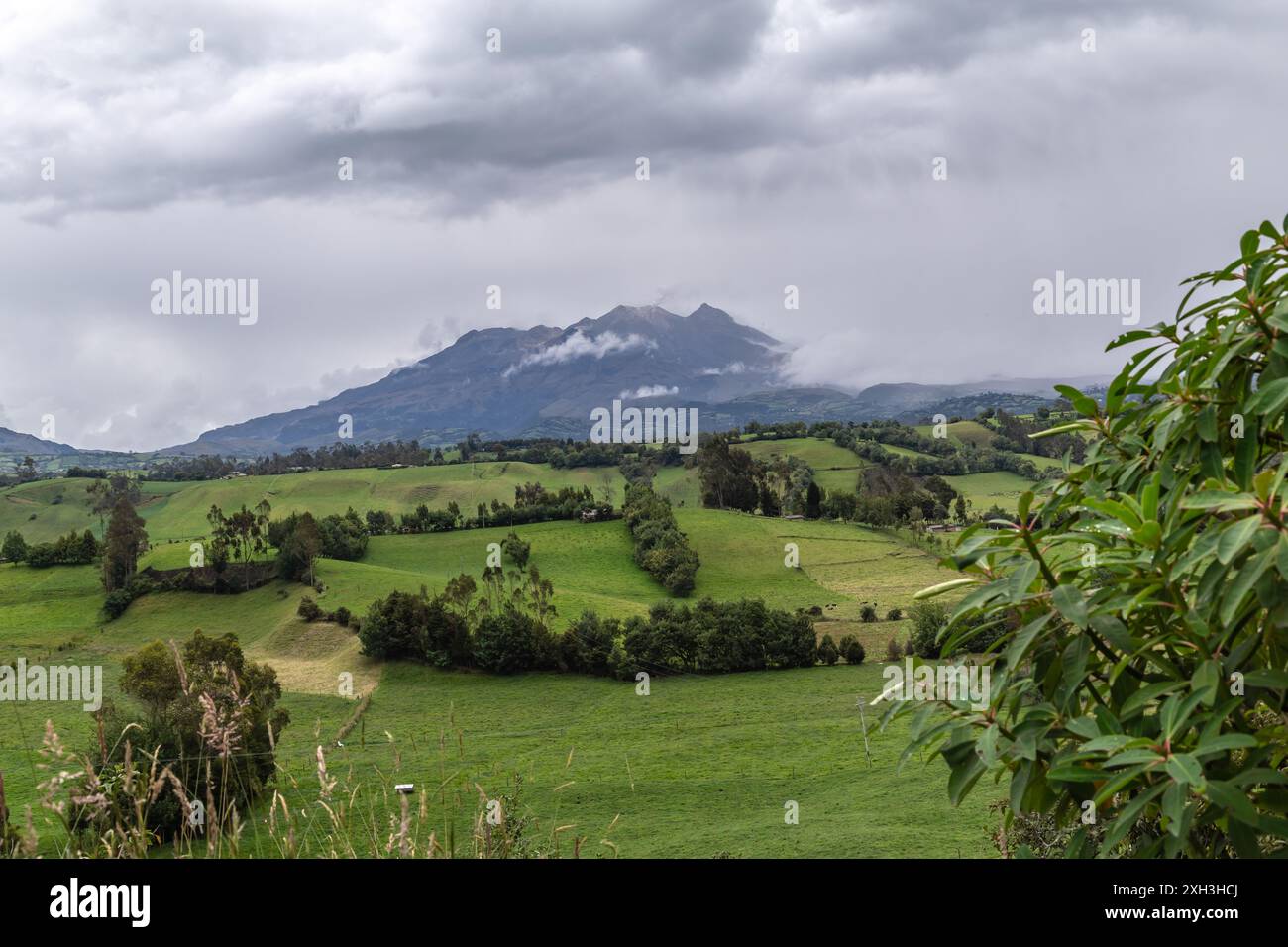 Landscapes of the Cumbal volcano in Colombia border with Ecuador Stock ...
