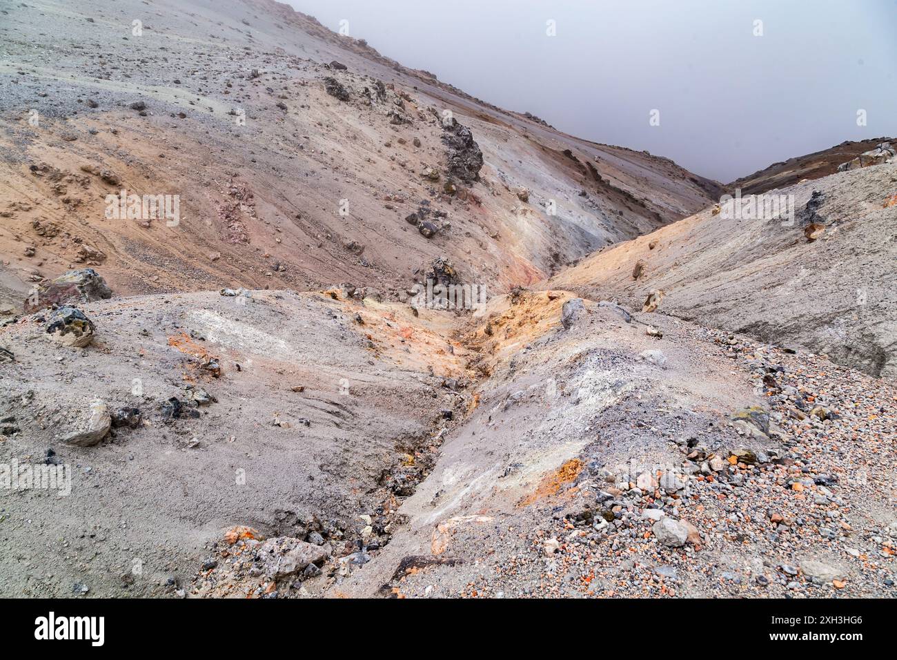 Landscapes of the Cumbal volcano in Colombia border with Ecuador Stock ...