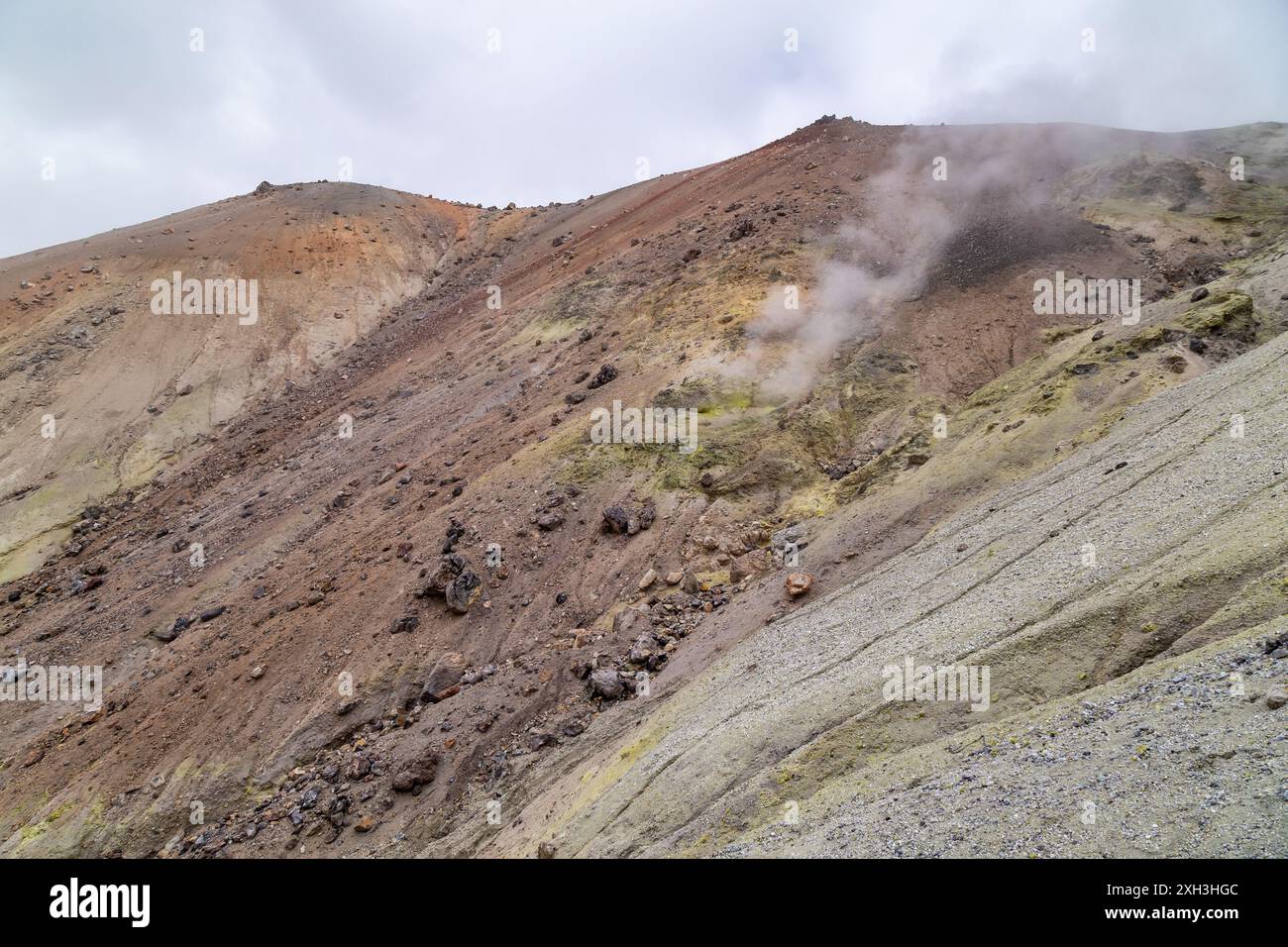 Landscapes of the Cumbal volcano in Colombia border with Ecuador Stock ...