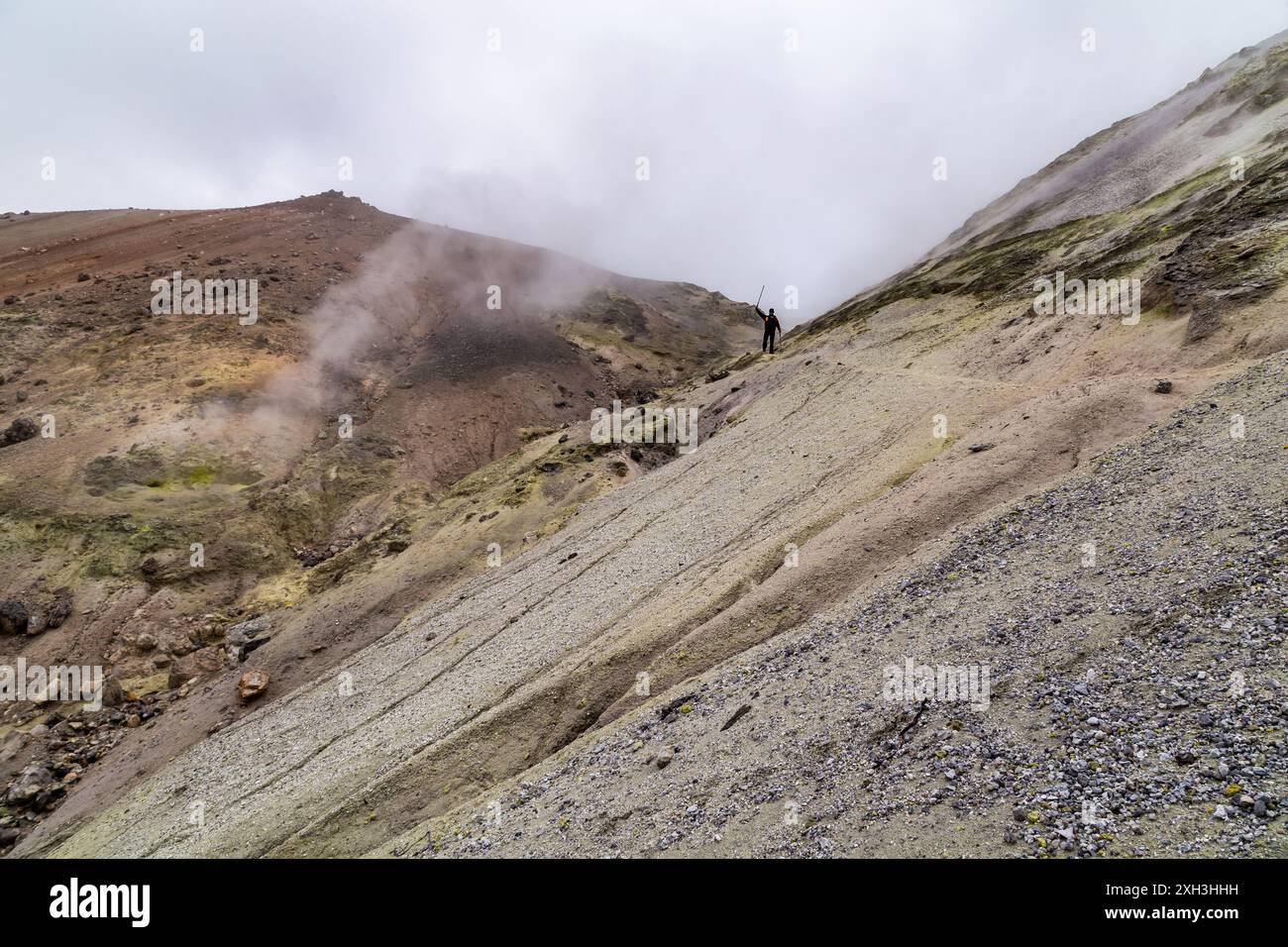 Landscapes of the Cumbal volcano in Colombia border with Ecuador Stock ...