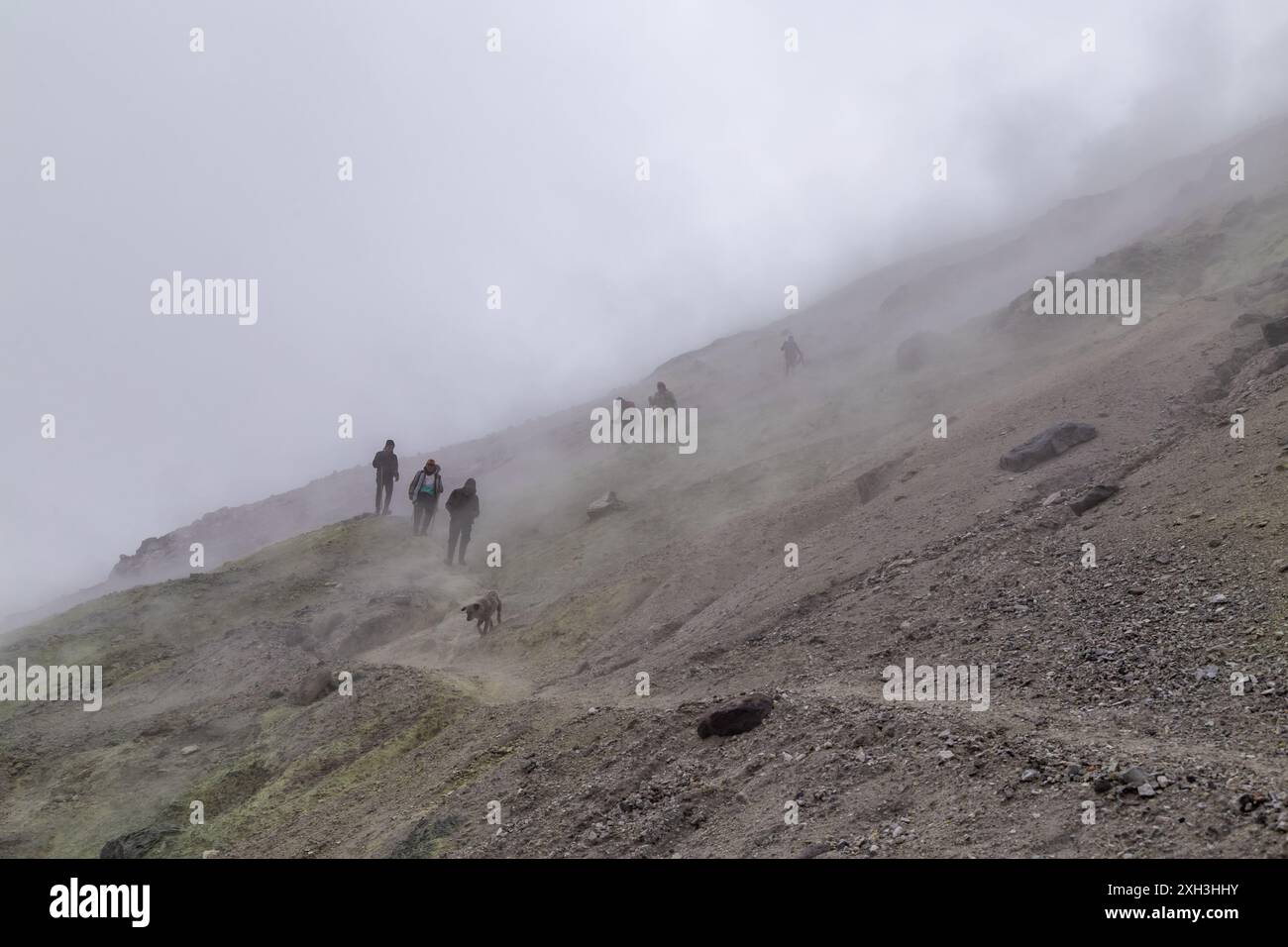 Landscapes of the Cumbal volcano in Colombia border with Ecuador Stock ...