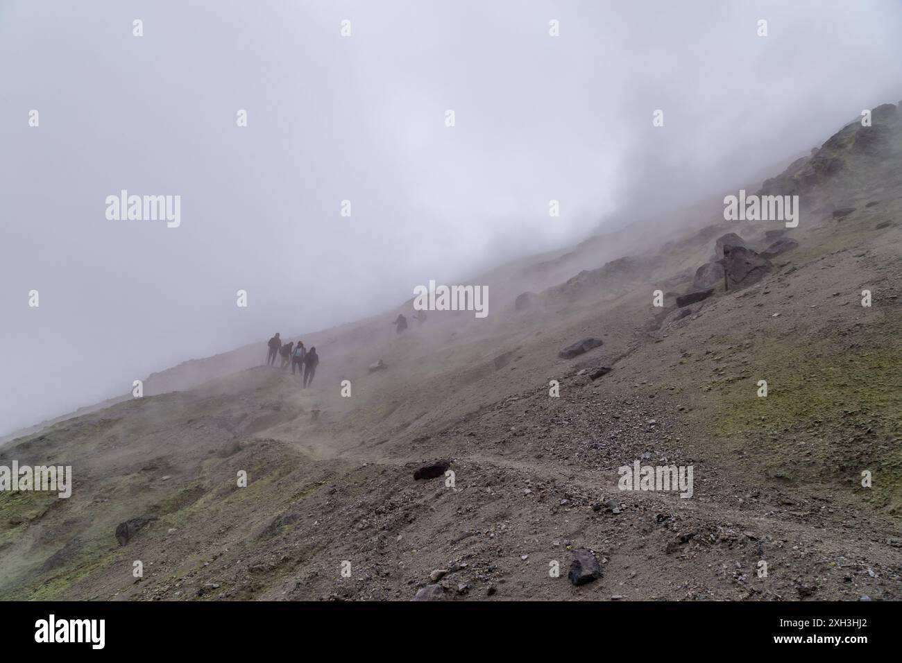 Landscapes of the Cumbal volcano in Colombia border with Ecuador Stock ...