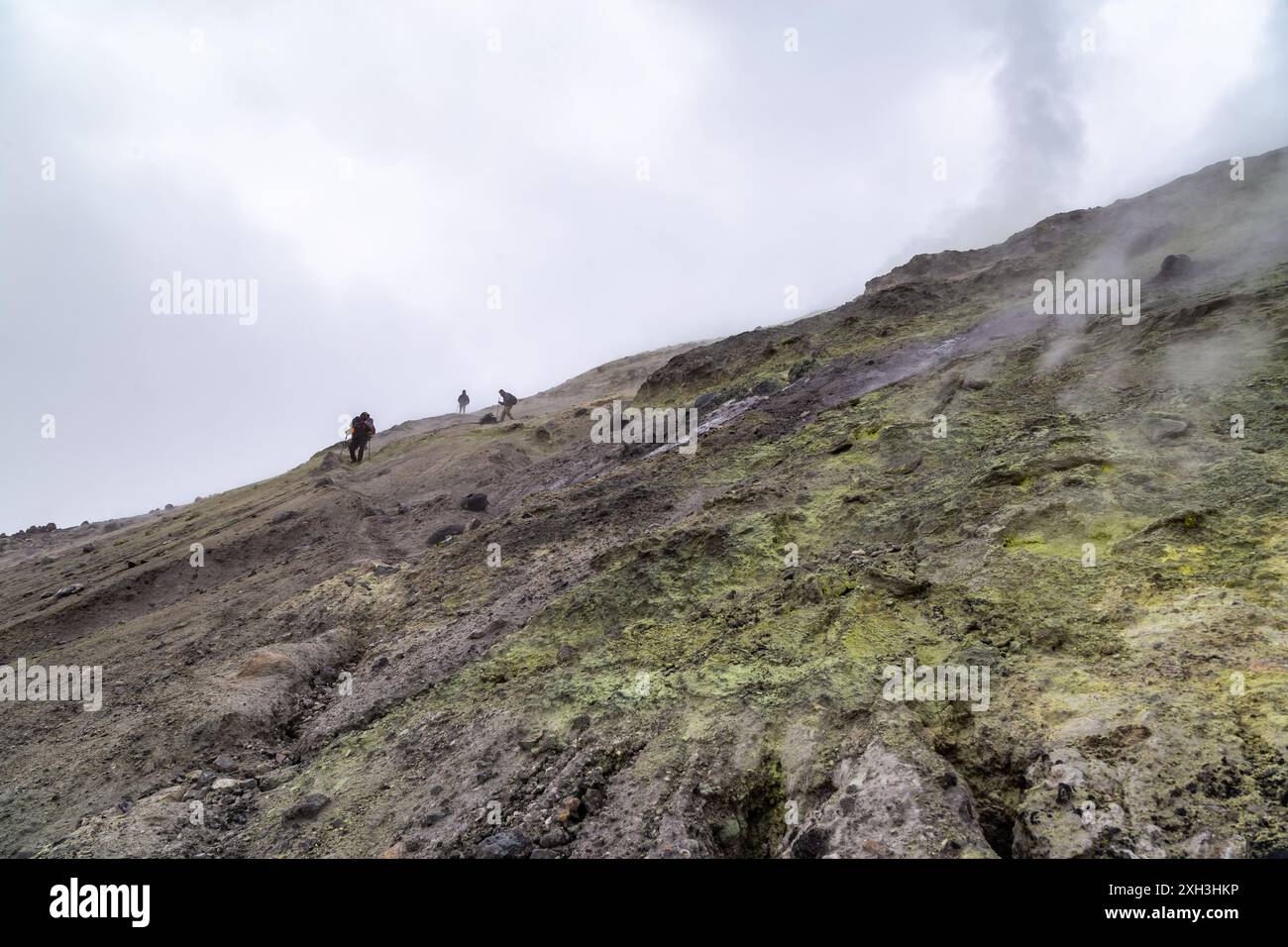 Landscapes of the Cumbal volcano in Colombia border with Ecuador Stock ...