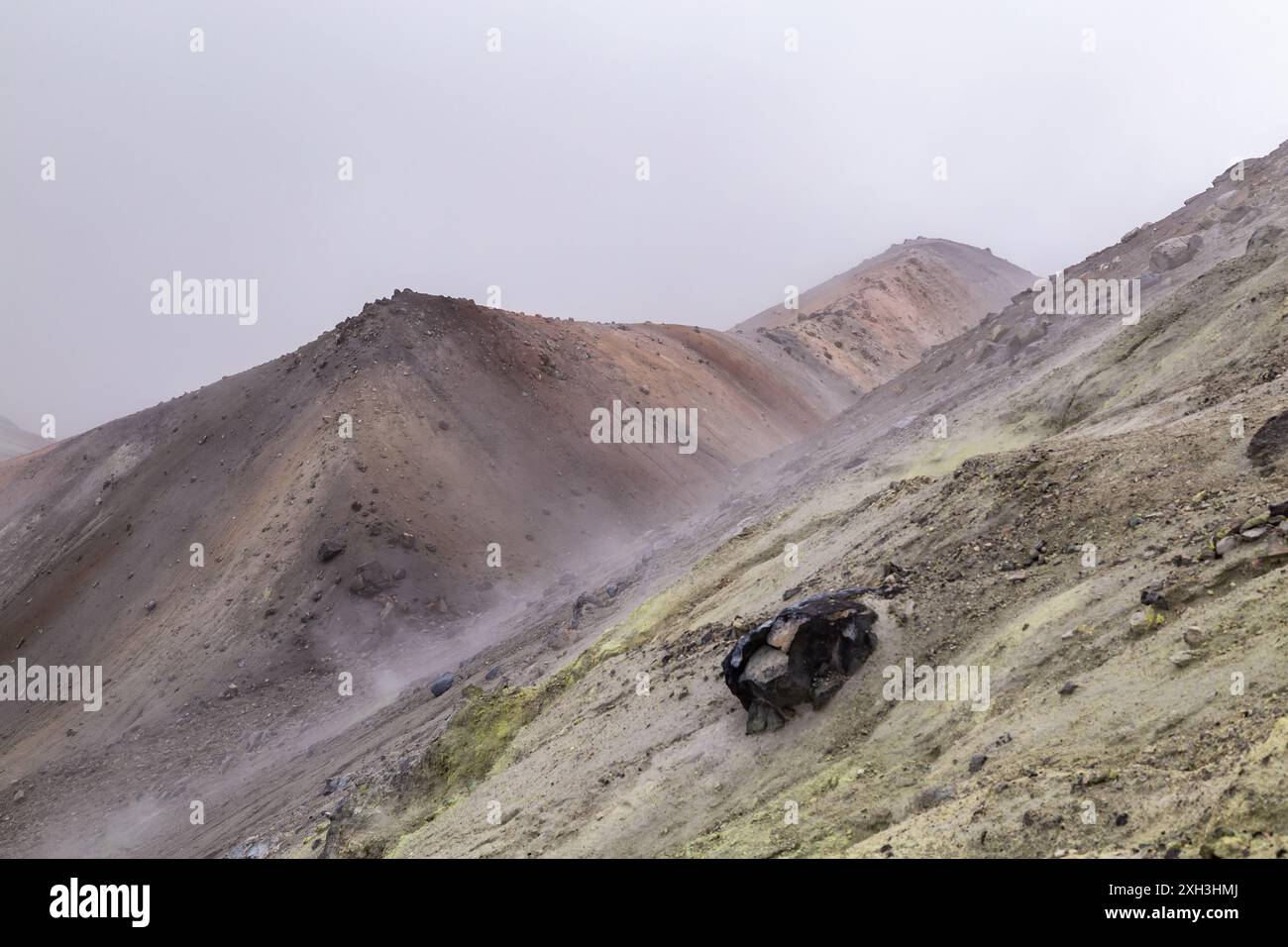 Landscapes of the Cumbal volcano in Colombia border with Ecuador Stock ...