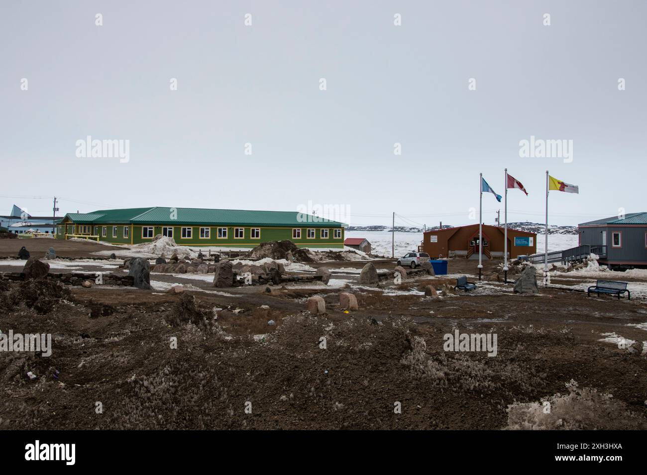 Arnakallak building on Sinaa Street in Iqaluit, Nunavut, Canada Stock ...
