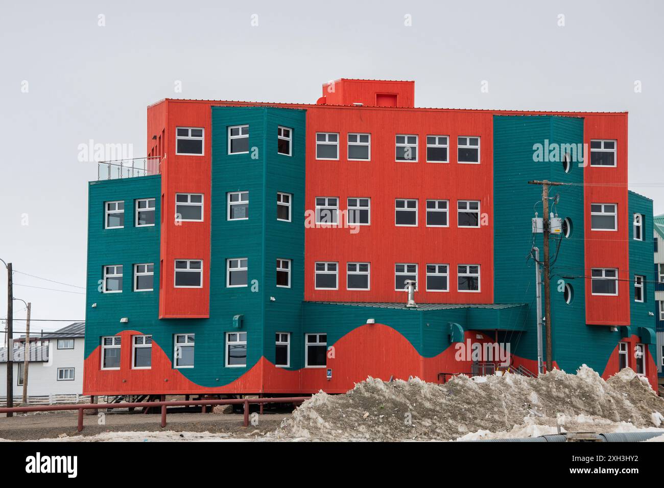 Nunavut Parole Office building on Queen Elizabeth Way in Iqaluit ...