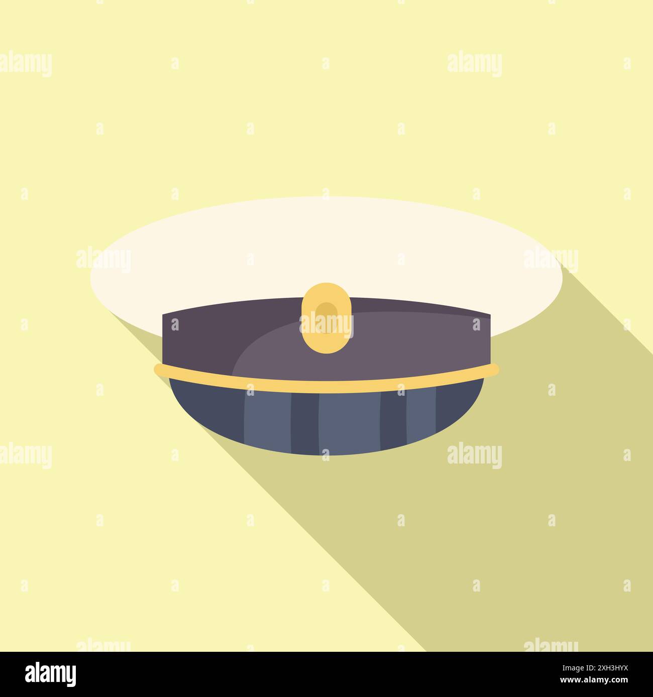 Navy officer hat representing authority, elegance and tradition in a ...