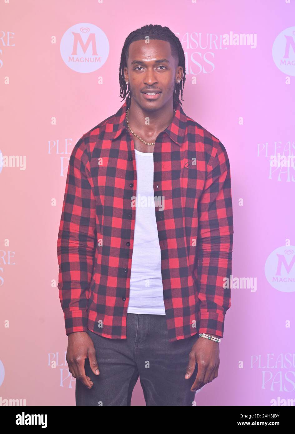 EDITORIAL USE ONLY Omar Nyame attends the Magnum Pick Your Pleasure ...