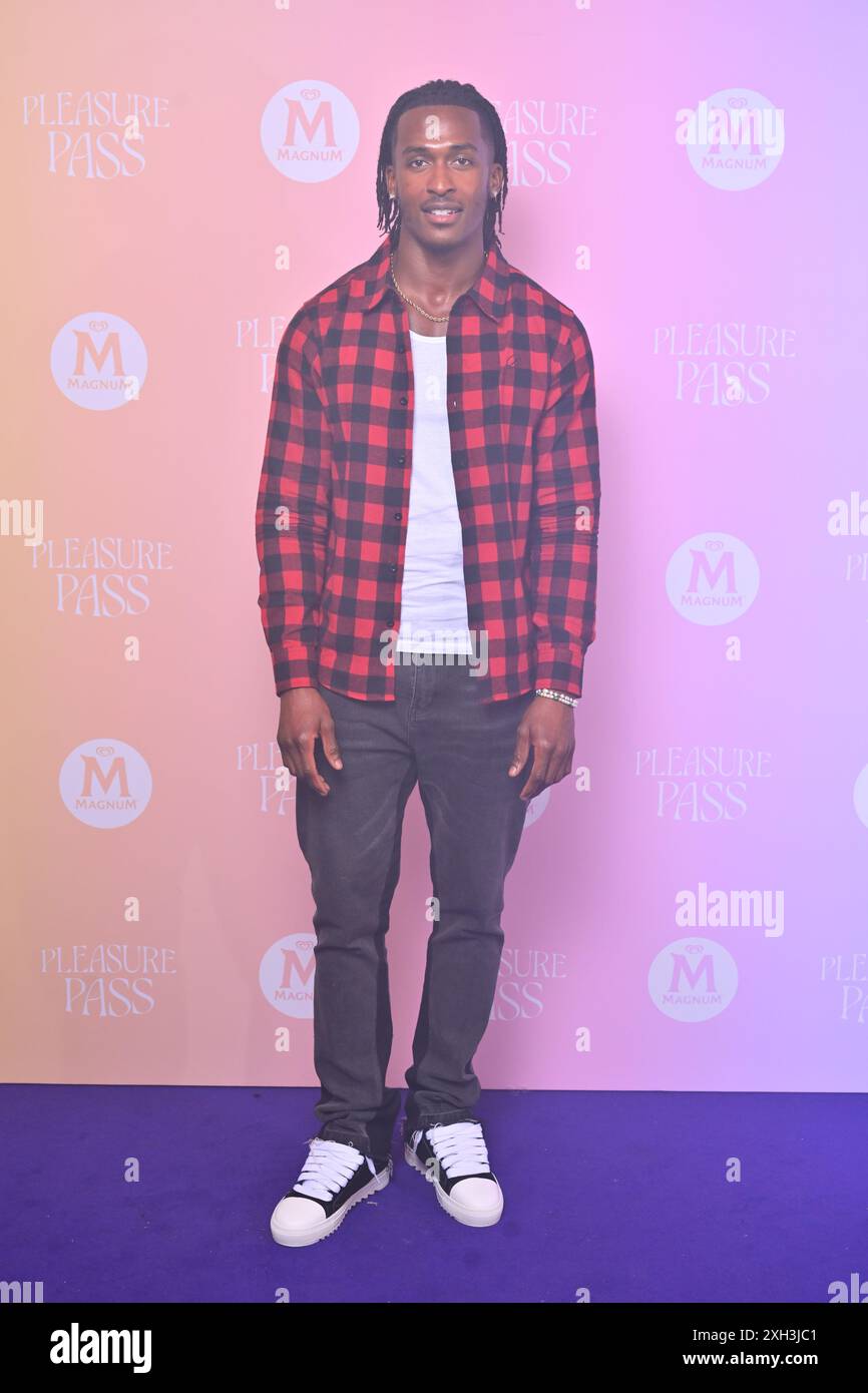 EDITORIAL USE ONLY Omar Nyame attends the Magnum Pick Your Pleasure ...