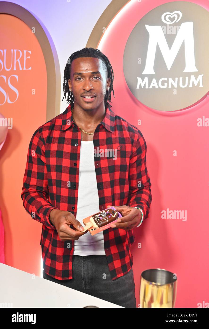 EDITORIAL USE ONLY Omar Nyame attends the Magnum Pick Your Pleasure ...