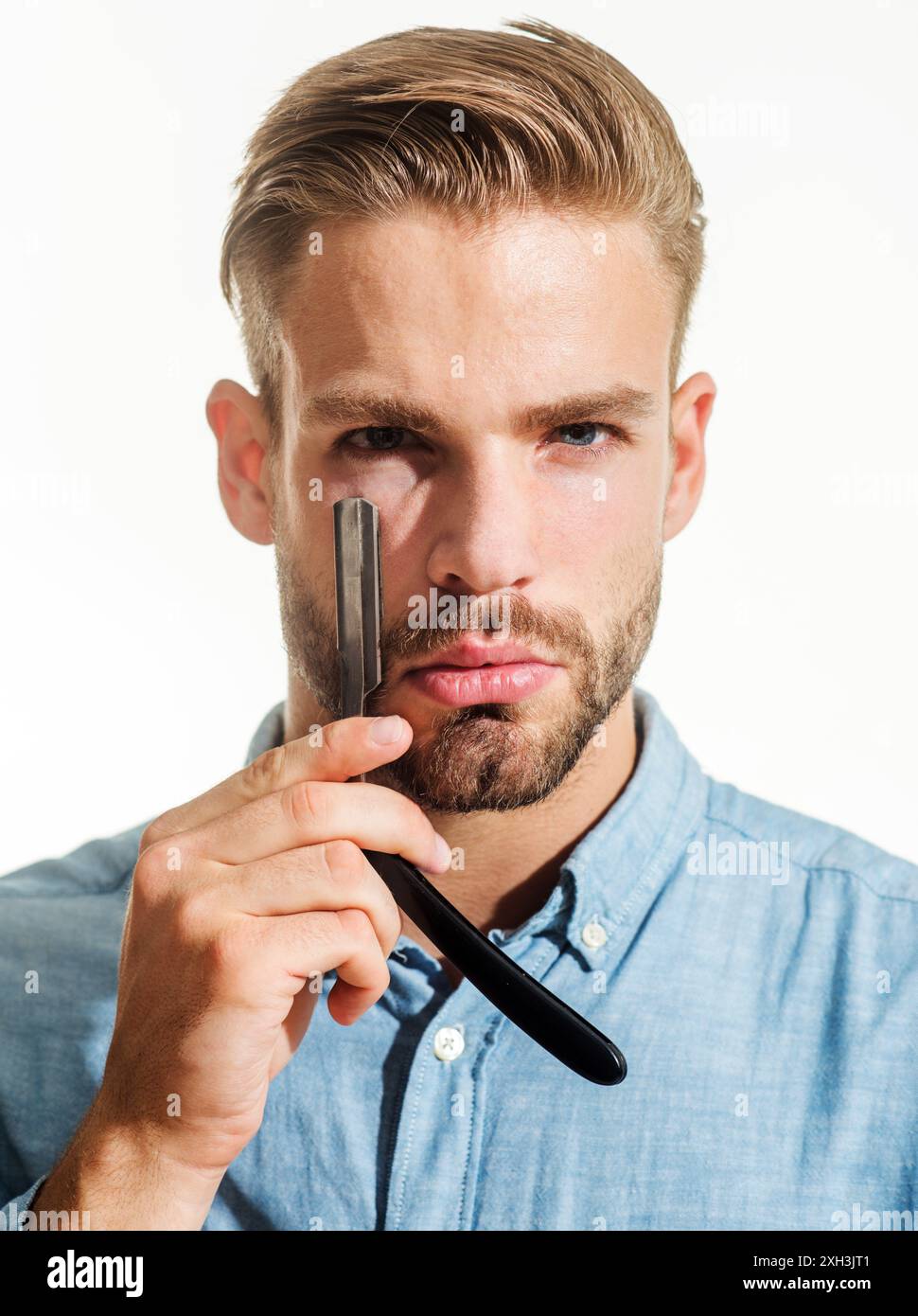 Professional vintage barber tools for barbershop. Handsome hairdresser ... Professional vintage barber tools for barbershop. Handsome hairdresser ...