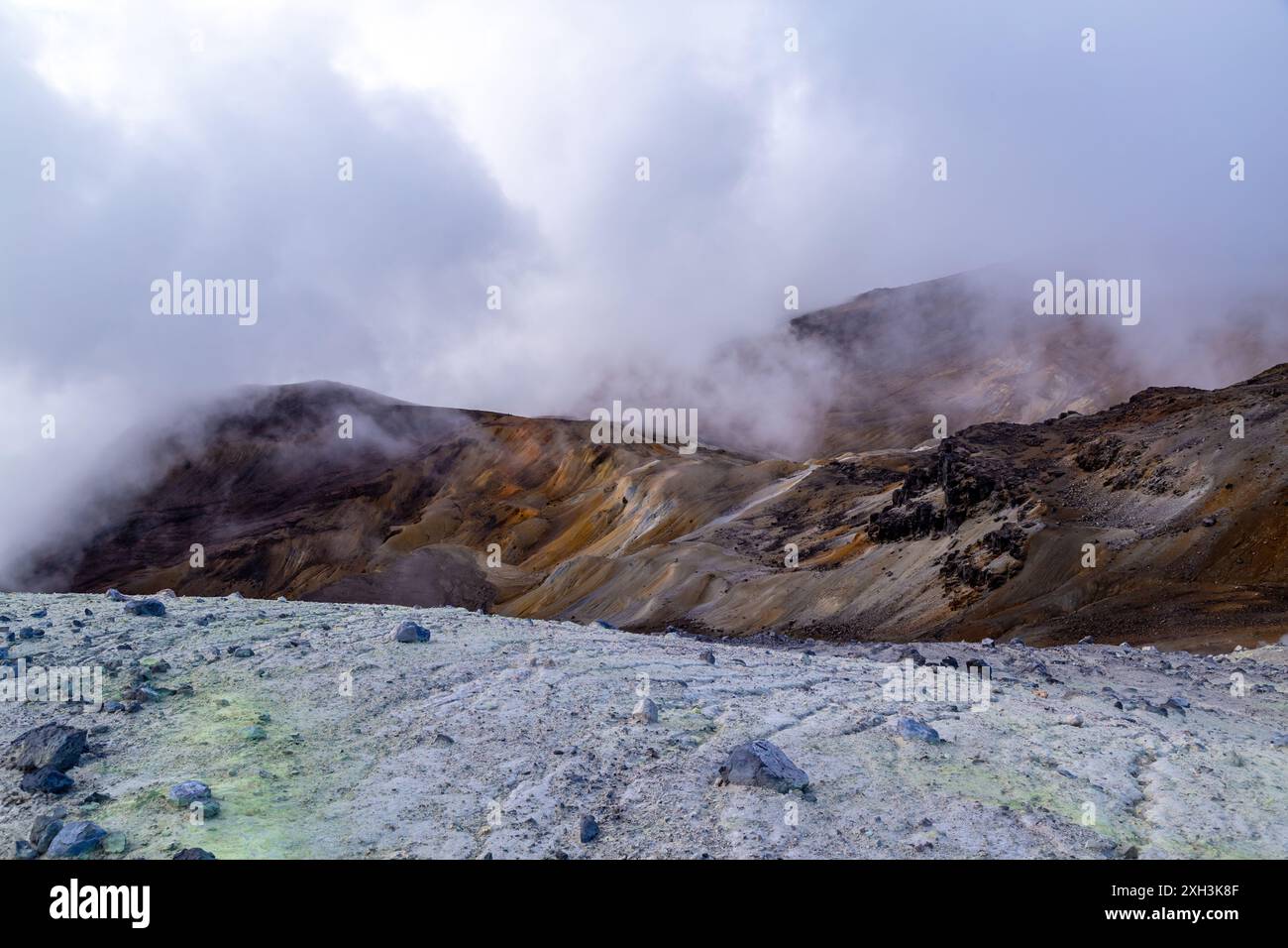 Landscapes of the Cumbal volcano in Colombia border with Ecuador Stock ...