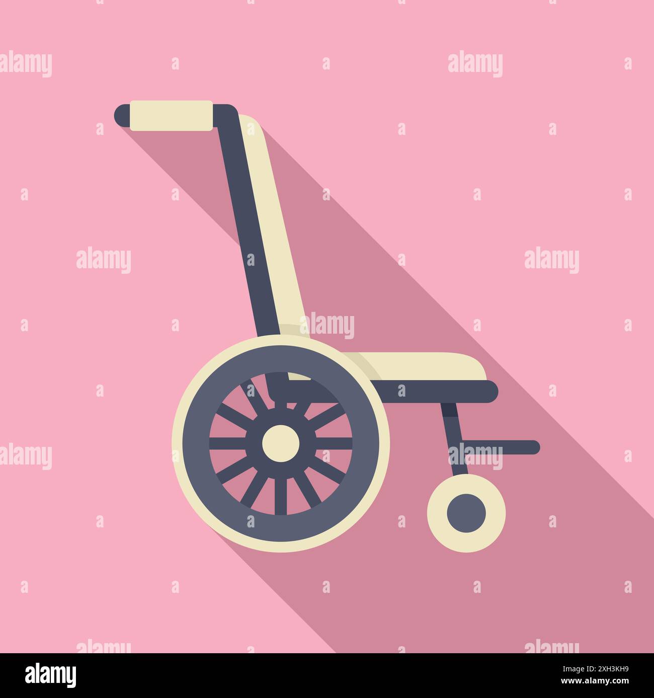 Wheelchair depicted in a minimalist style, symbolizing mobility ...