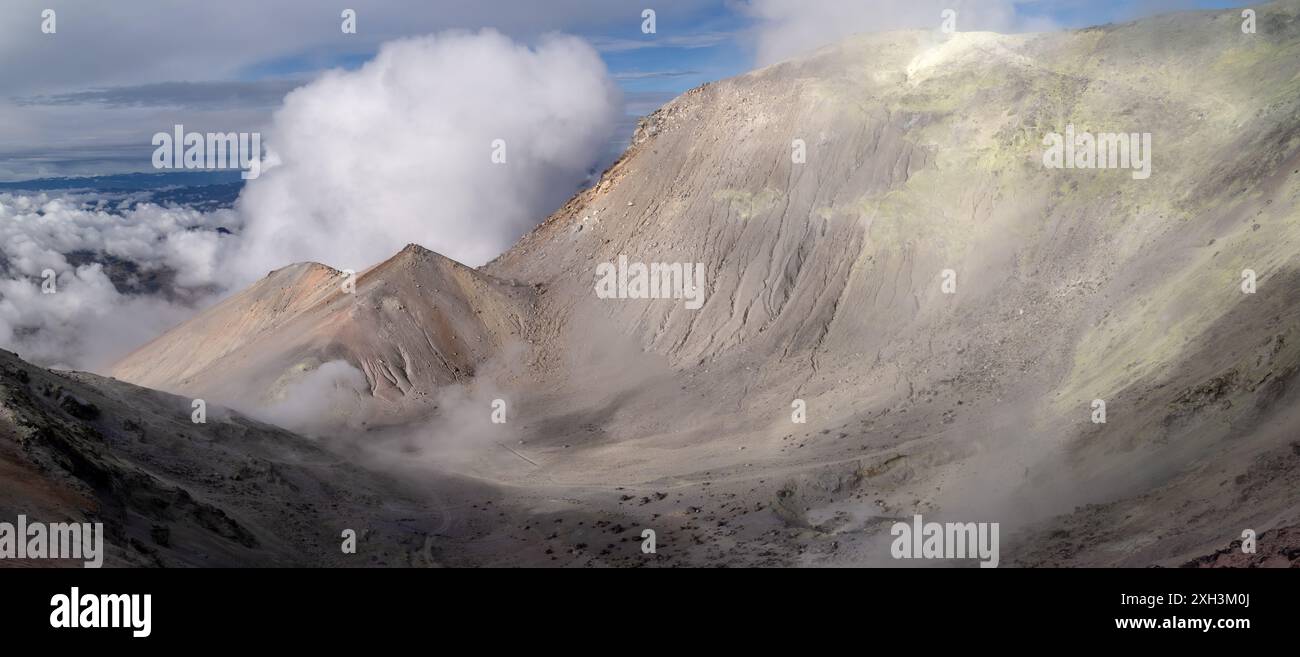 Landscapes of the Cumbal volcano in Colombia border with Ecuador Stock ...