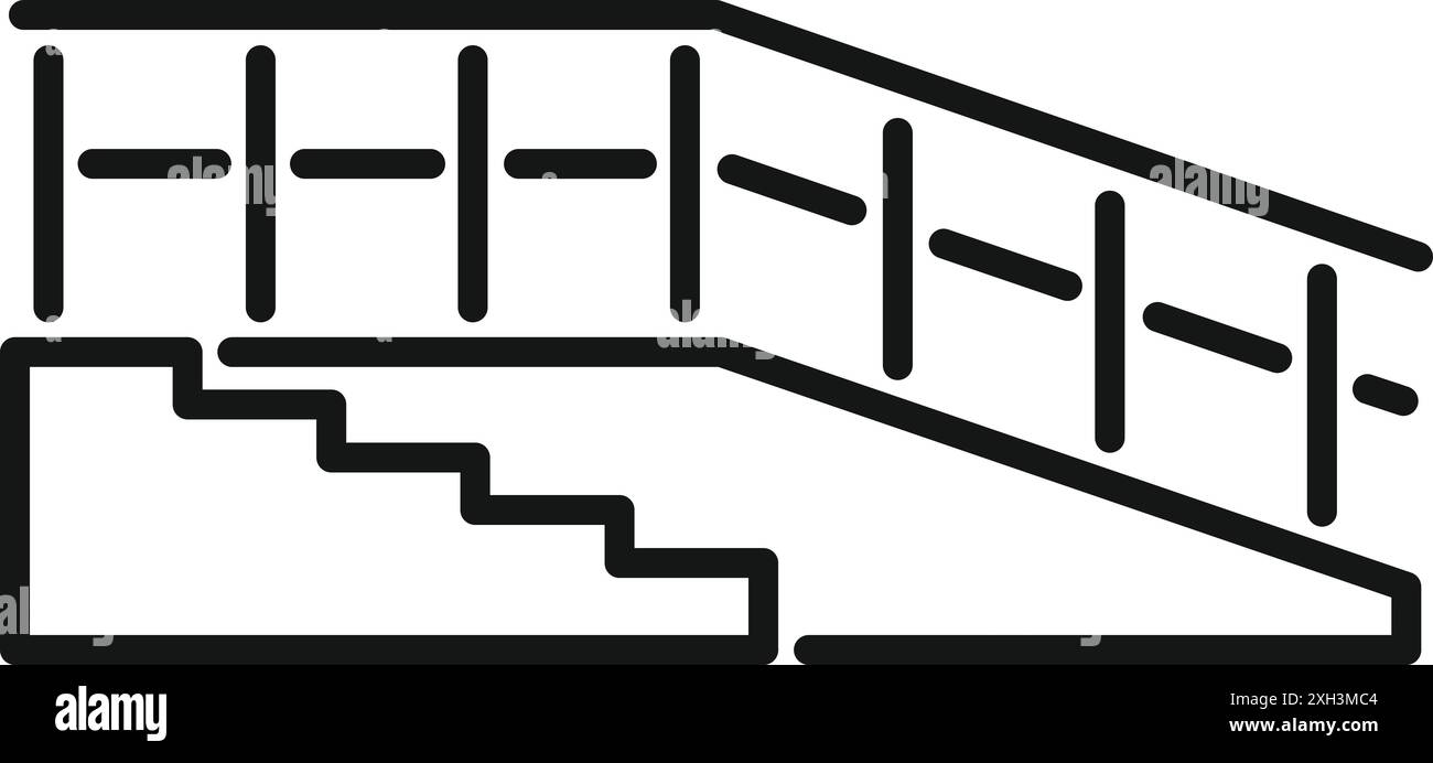 Architectural design showing an accessible entrance to a building ...