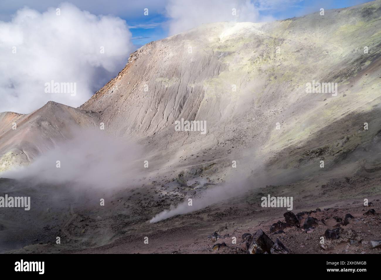 Landscapes of the Cumbal volcano in Colombia border with Ecuador Stock ...