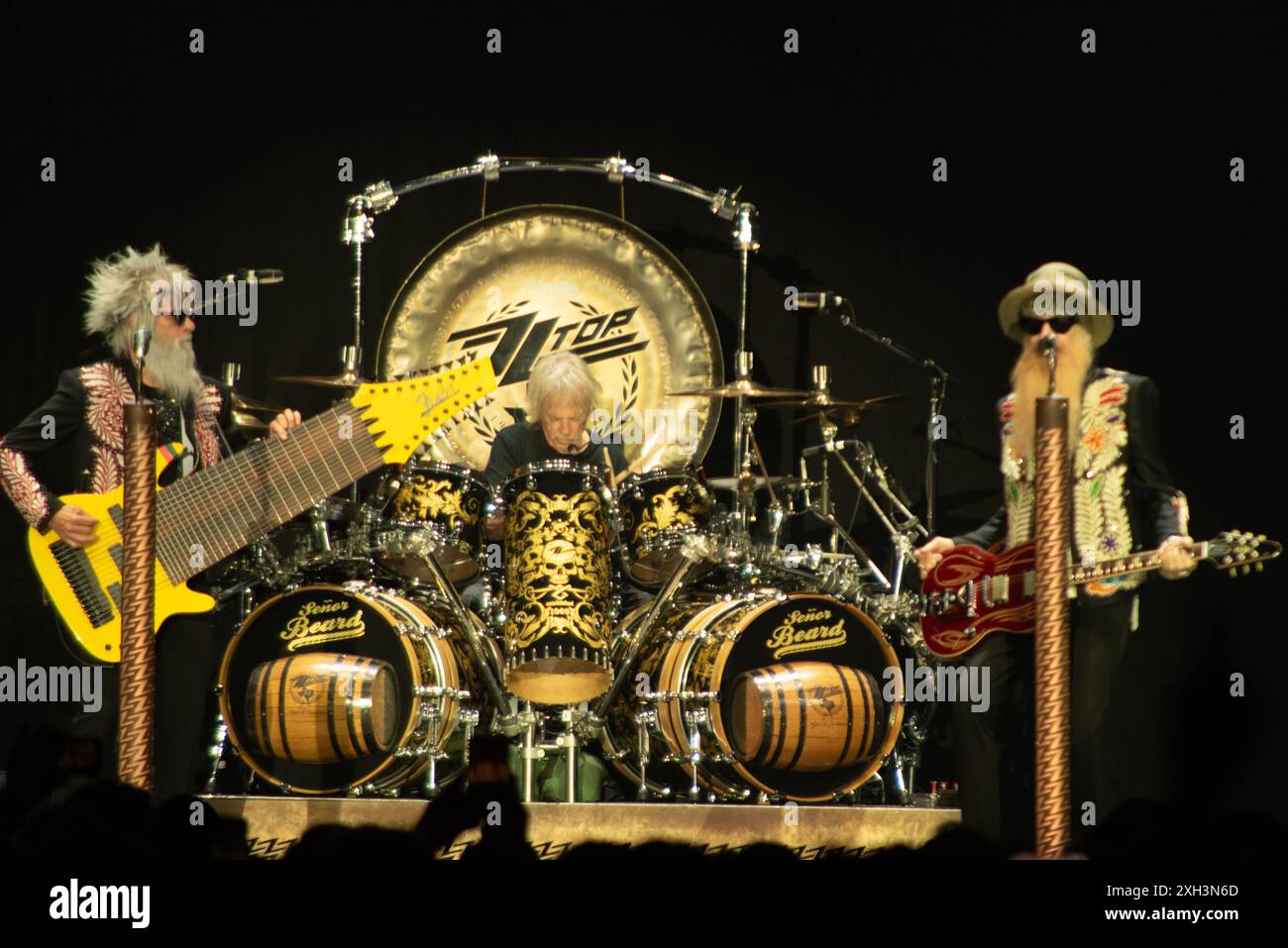 London, United KIngdom. 11th July 2024. ZZ Top on stage at Wembley ...