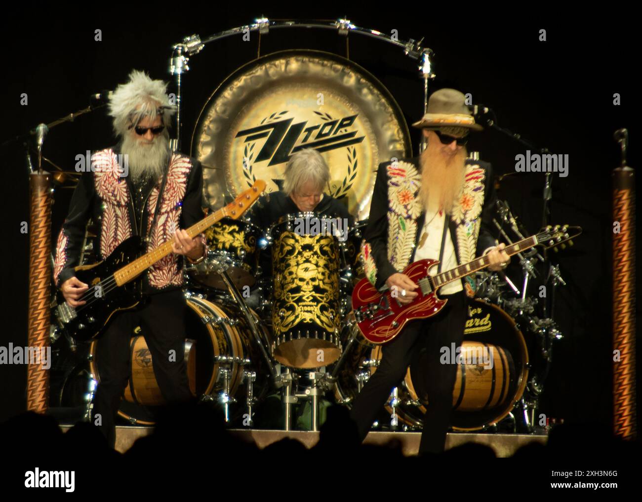 London, United KIngdom. 11th July 2024. ZZ Top on stage at Wembley ...