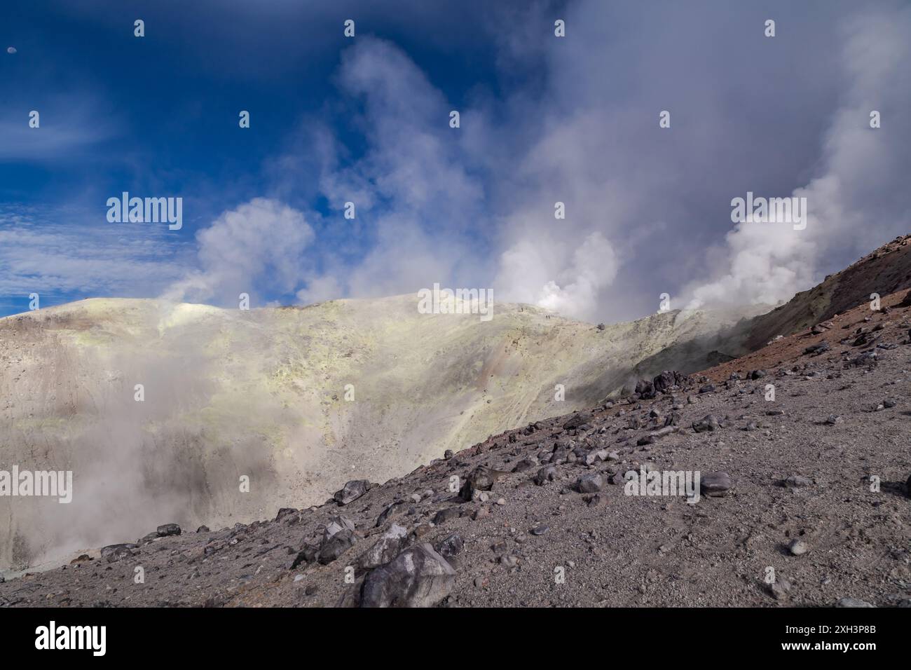 Landscapes of the Cumbal volcano in Colombia border with Ecuador Stock ...