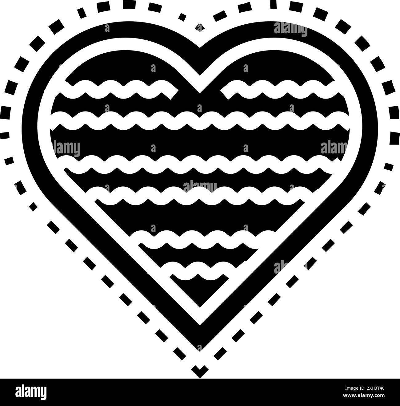 embroidered patch diy fashion handmade glyph icon vector illustration ...