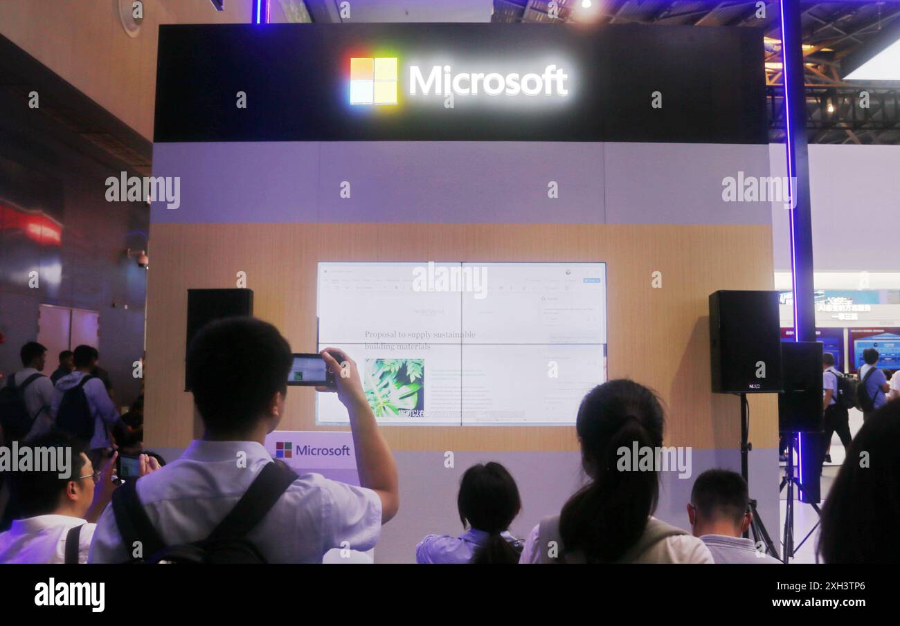 SHANGHAI, CHINA - JULY 7, 2024 - Microsoft presents its innovative AI ...