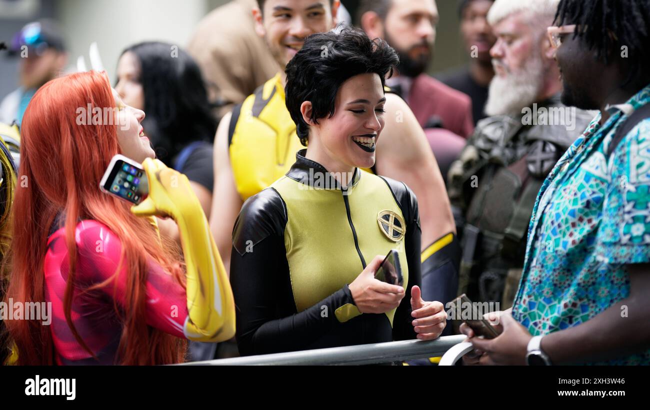 Fans dressed up for Deadpool & Wolverine - London movie premiere ...