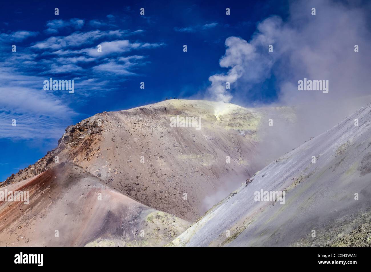 Landscapes of the Cumbal volcano in Colombia border with Ecuador Stock ...