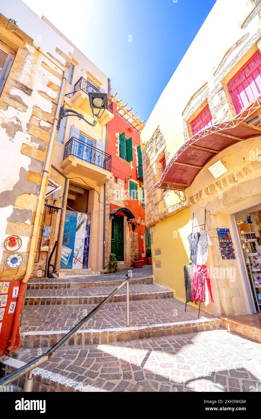 Old city of Chania, Island Crete, Greece Stock Photo - Alamy