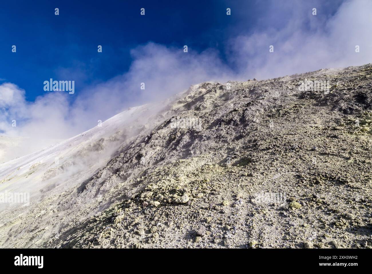 Landscapes of the Cumbal volcano in Colombia border with Ecuador Stock ...