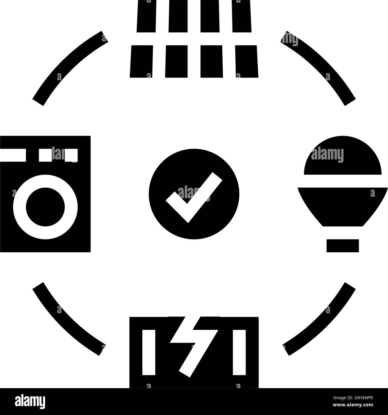 efficiency recommendations glyph icon vector illustration Stock Vector ...