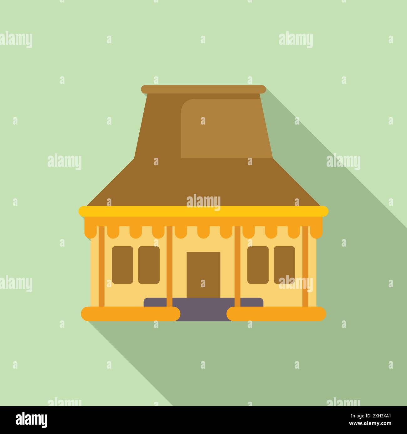 Modern overhanging roof Stock Vector Images - Alamy