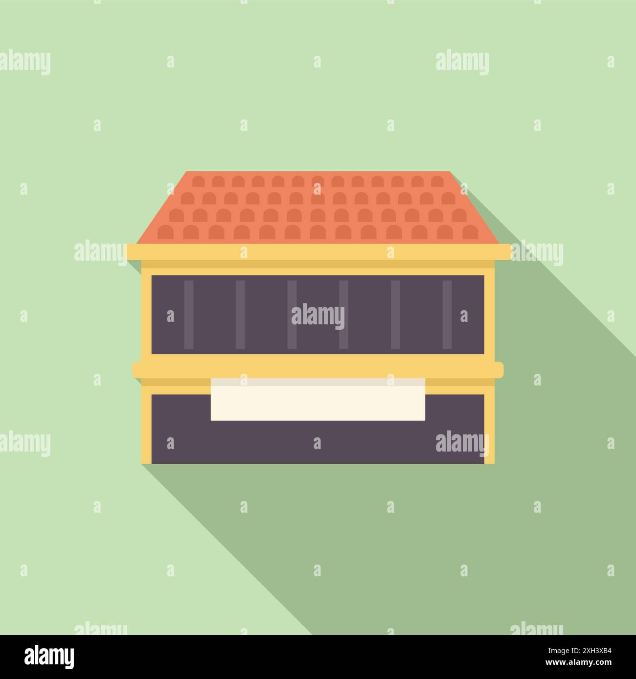 City hall building with an empty banner, perfect for urban projects ...