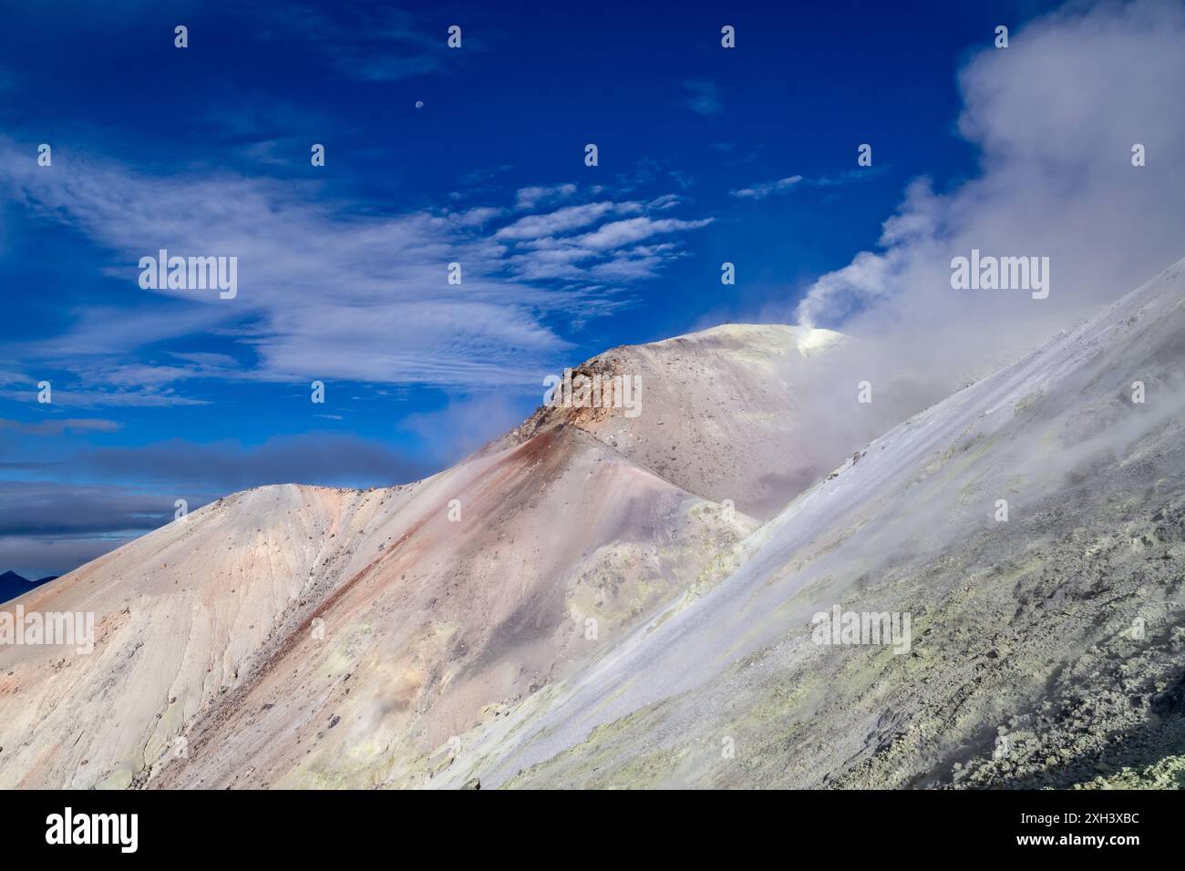 Landscapes of the Cumbal volcano in Colombia border with Ecuador Stock ...