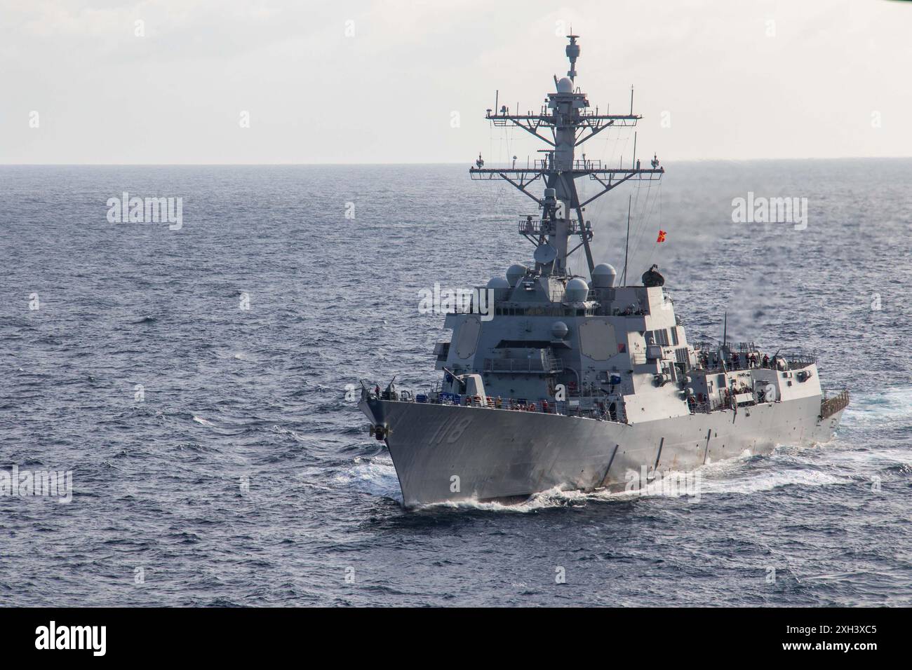 INDIAN OCEAN (July 10, 2024) The Arleigh Burke-class guided-missile ...