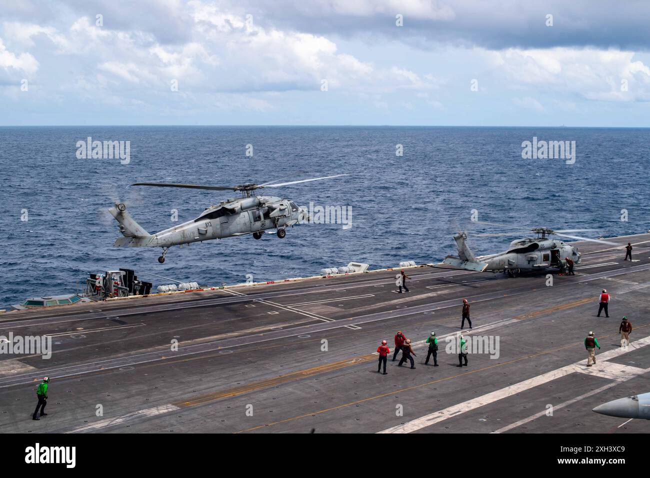 INDIAN OCEAN (July 10, 2024) An MH-60S Sea Hawk, assigned to the ...