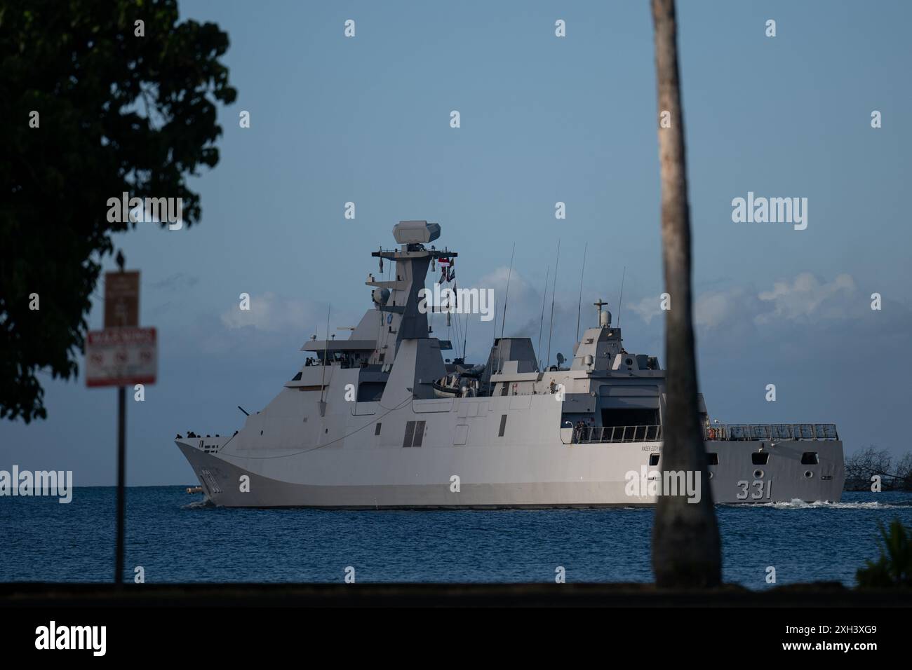 Indonesian Navy frigate KRI R.E. Martadinata (331) departs from Joint ...