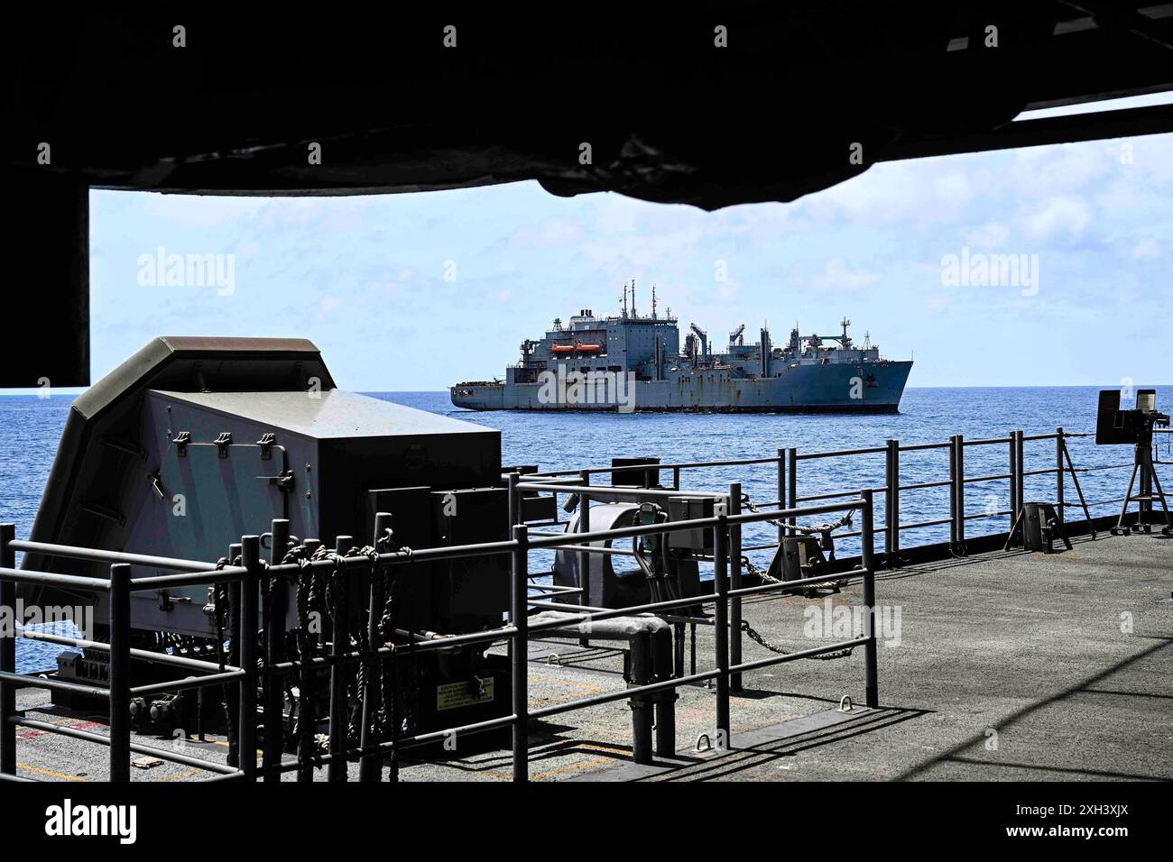 INDIAN OCEAN (July 8, 2024) The Lewis and Clark-class dry cargo ship ...