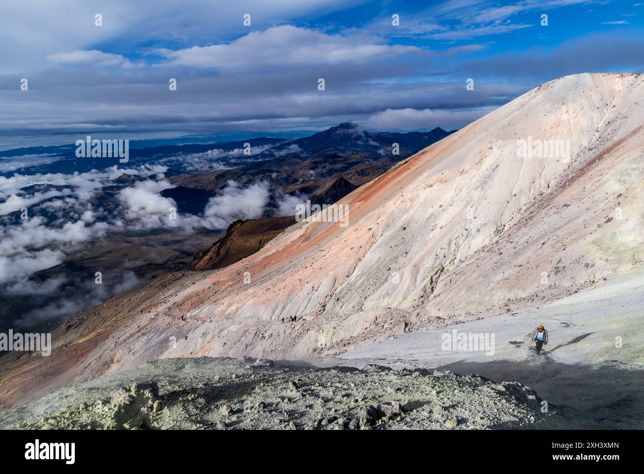 Landscapes of the Cumbal volcano in Colombia border with Ecuador Stock ...