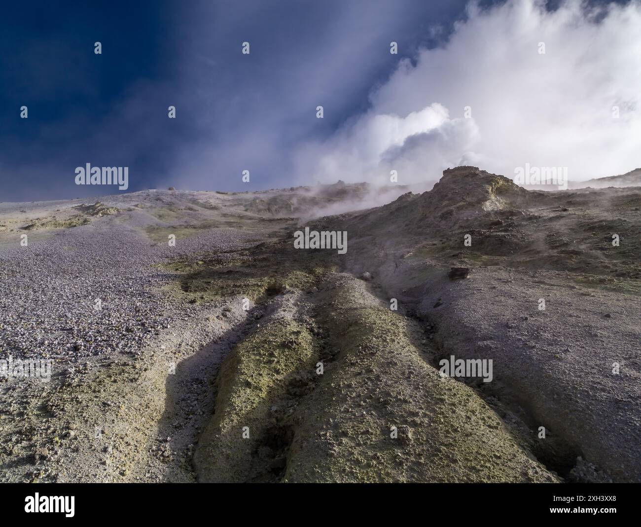 Landscapes of the Cumbal volcano in Colombia border with Ecuador Stock ...