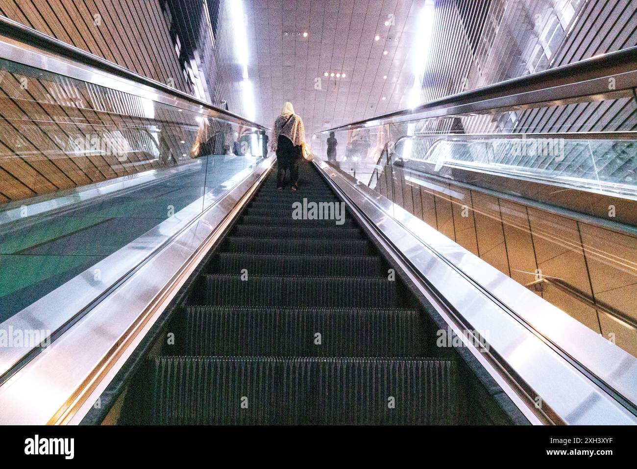 16 October 2019, Singapore, South East Asia: Stadium MRT near Kallang ...