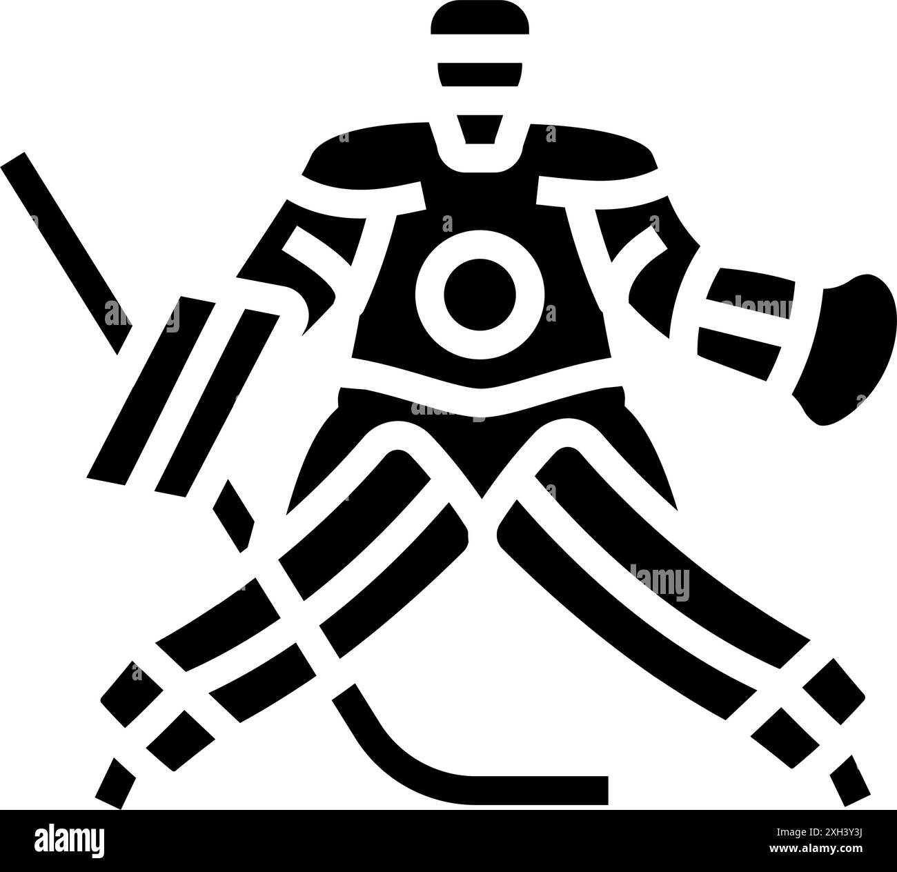 Goalie skate Black and White Stock Photos & Images - Alamy