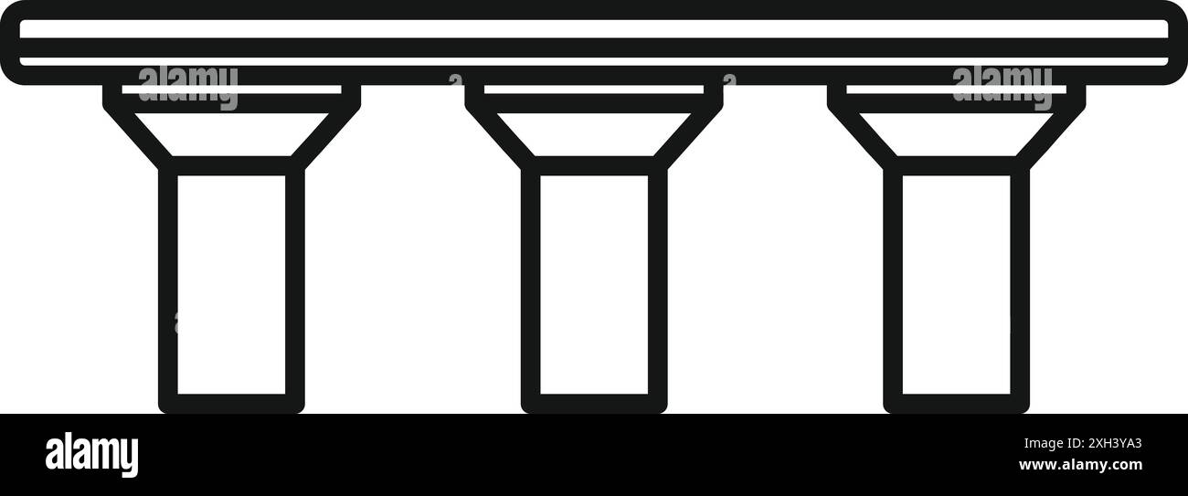 Modern development bridge Stock Vector Images - Alamy