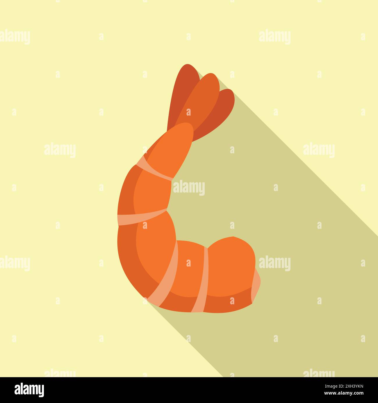 Single shrimp, cooked and ready to be enjoyed Stock Vector Image & Art ...