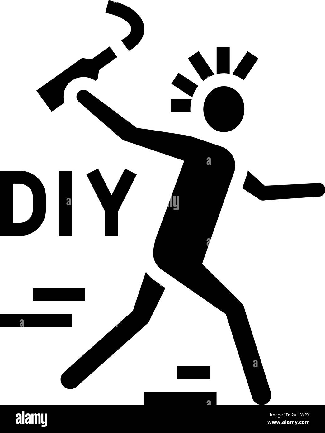 diy do it yourself subculture style glyph icon vector illustration ...