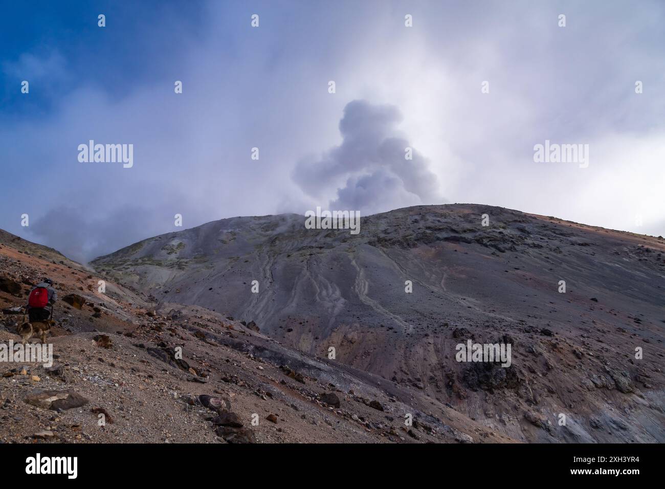 Landscapes of the Cumbal volcano in Colombia border with Ecuador Stock ...